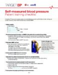 SMBP Patient Training Checklist – Target:BP