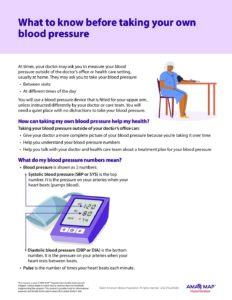 What to Know Before Taking Your Own BP- English – Target:BP