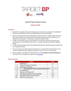 Target BP Recognition Evolution Overview 7 18 23 draft – Target:BP